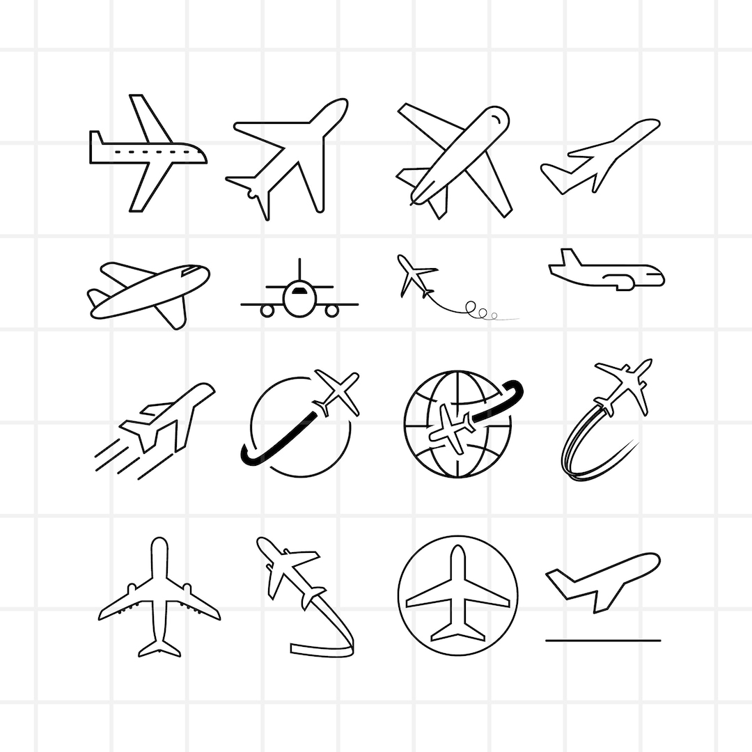 Plane Svg. Airplane SVG. Airplane Cut Files. Aircraft Svg. Airplane ...