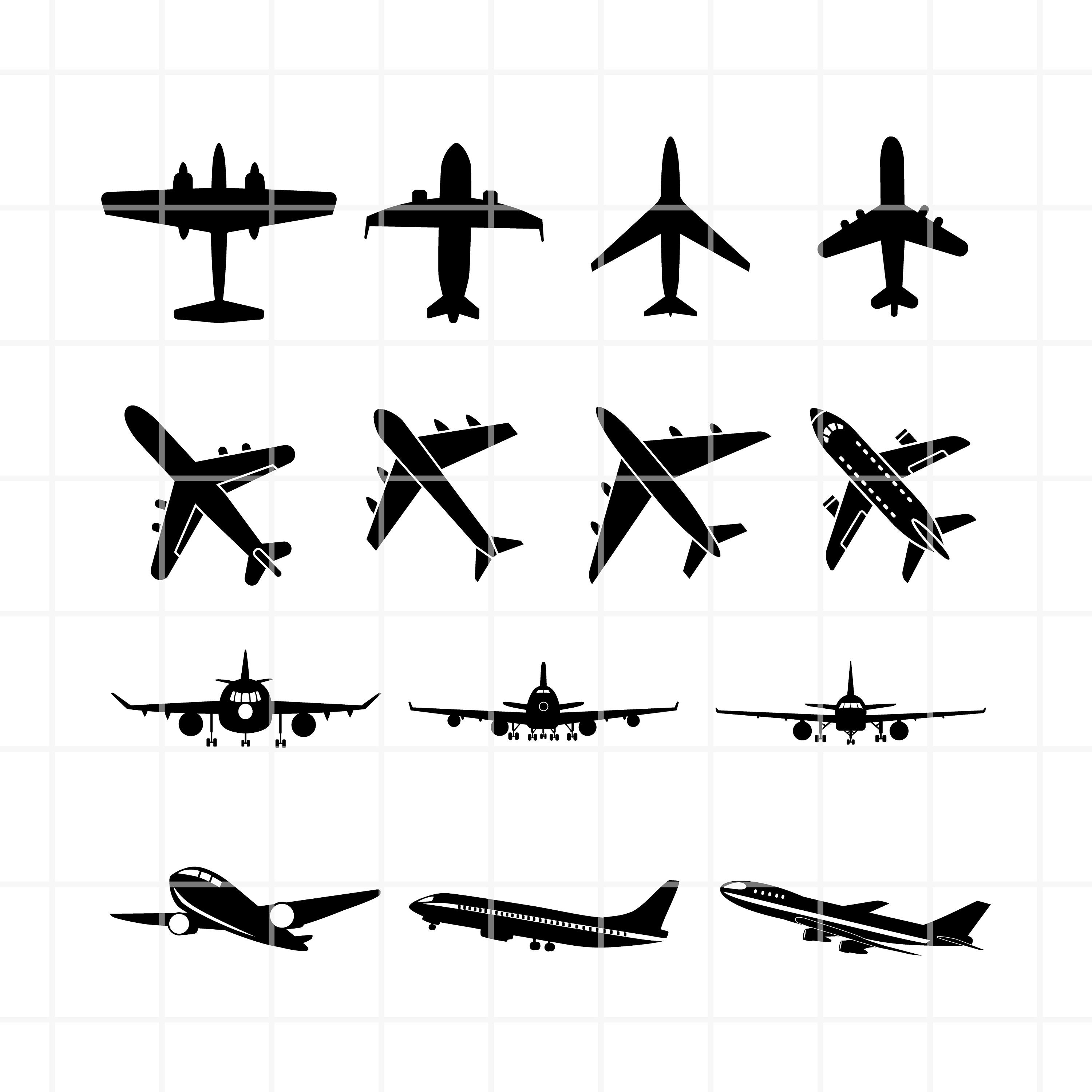 Airplane SVG. Airplane Cut Files. Aircraft Svg. Plane Svg. - Etsy