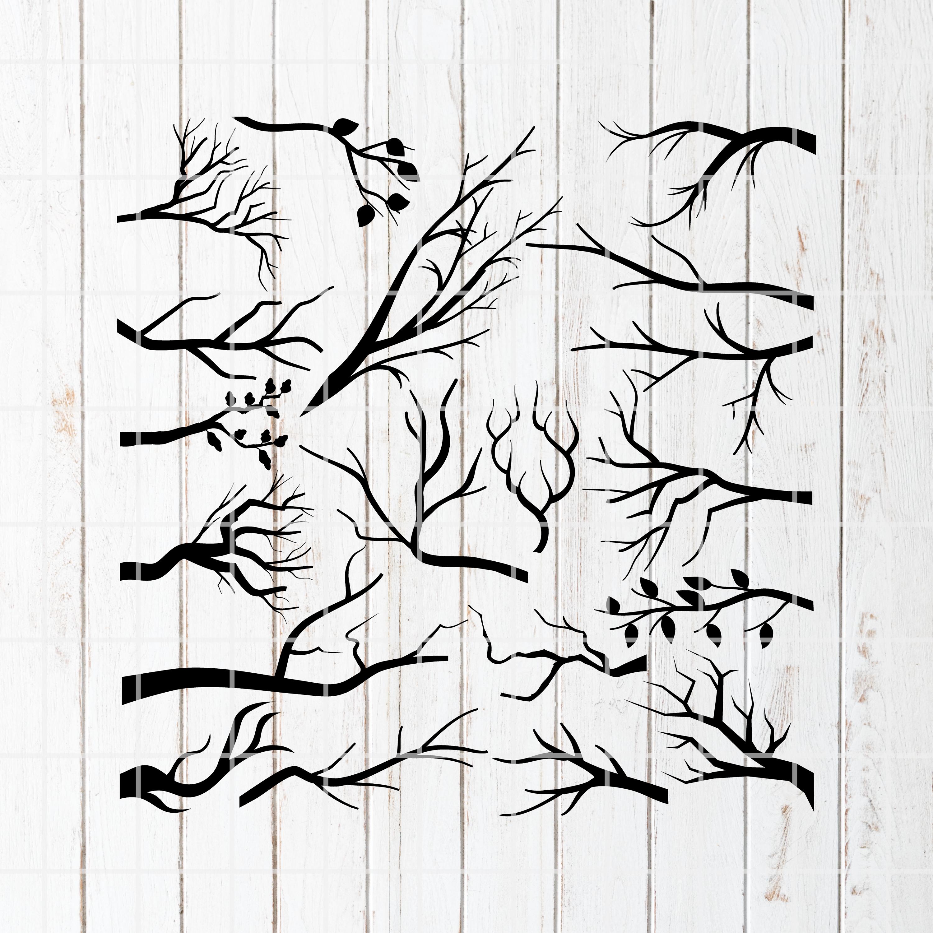 Tree Branch SVG Clipart Set, Cricut Ready (digital Download) - Etsy Canada