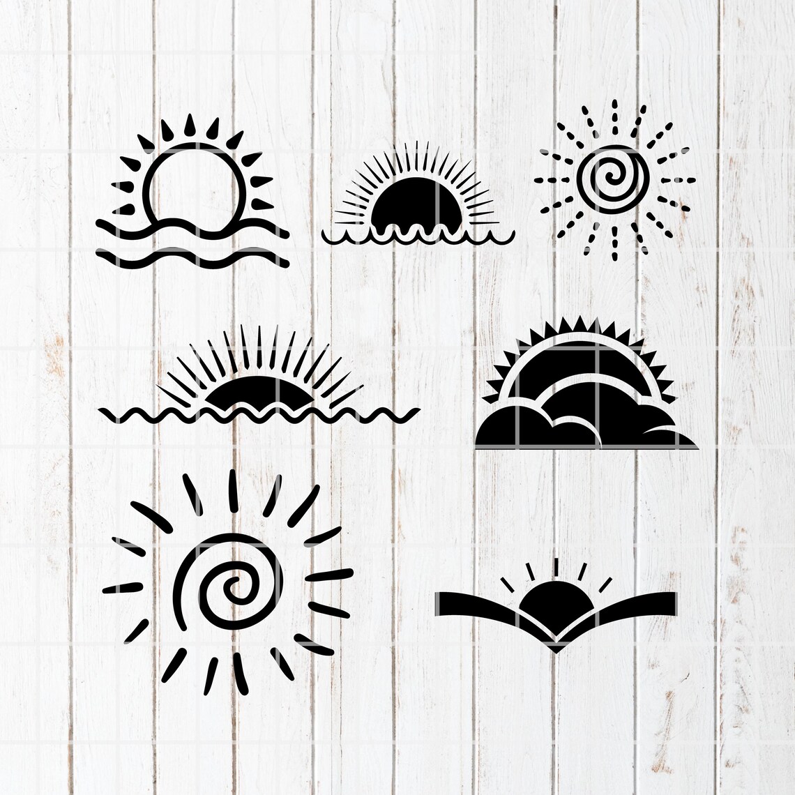 Sunset SVG. Dawn Svg. Sun Svg. Summer Svg. Sunset Clip Art. Sunset Cut ...