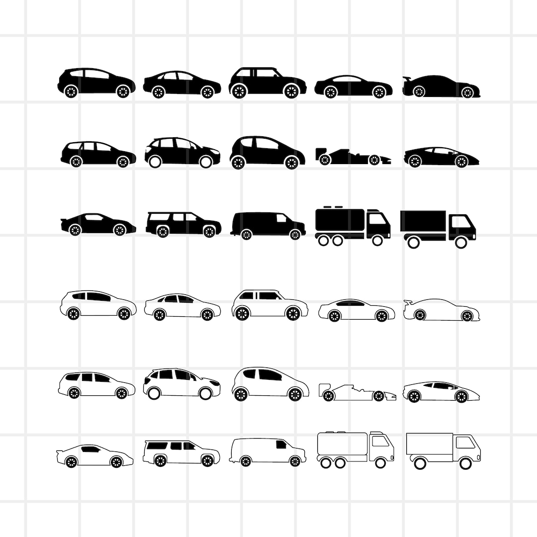 Car Bundle Svg,car Svg,vehicle Svg,cars Svg,race Car Svg,car Clipart ...
