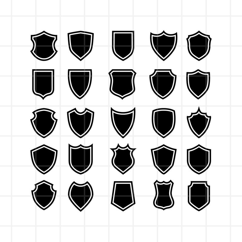 Shield Svg - Etsy