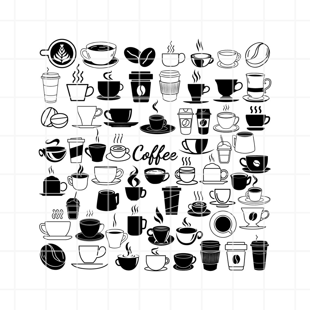 Coffee SVG. Coffee Png. Coffee Cut File. Coffee Clipart. Coffee Cutting ...