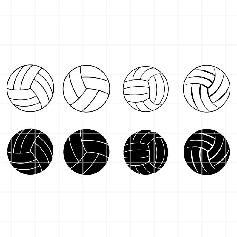 Volleyball SVG. Volleyball Png. Volleyball Cut File. Volleyball Clipart ...