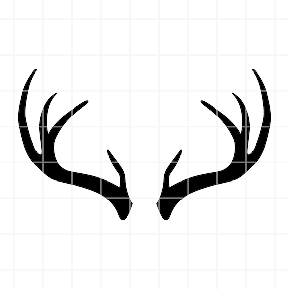 Antlers Vector Antlers Line Art Antlers Printable Antlers Graphic