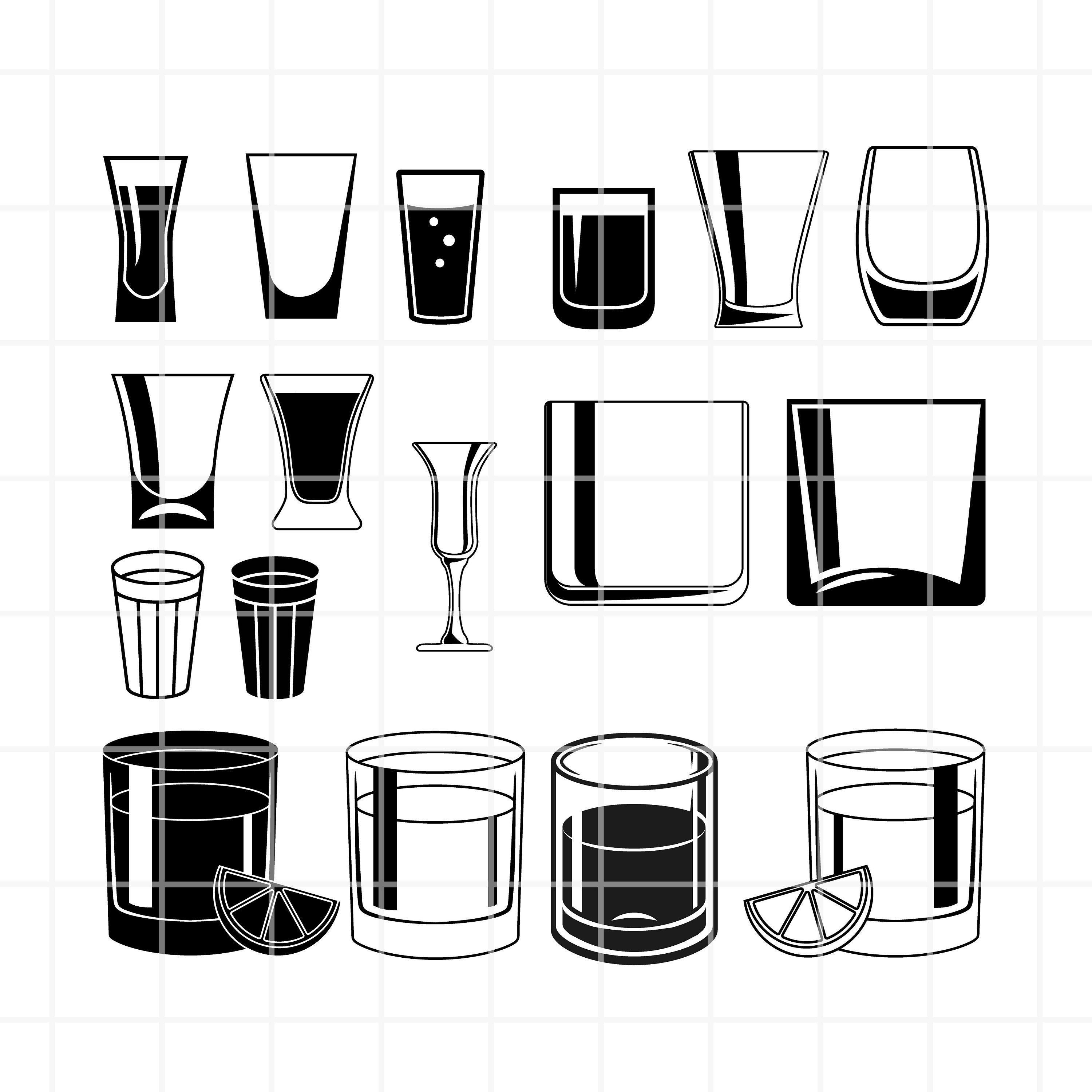 Shot Glasses SVG. Shot Glasses Png. Shot Glassesclipart. Shot - Etsy