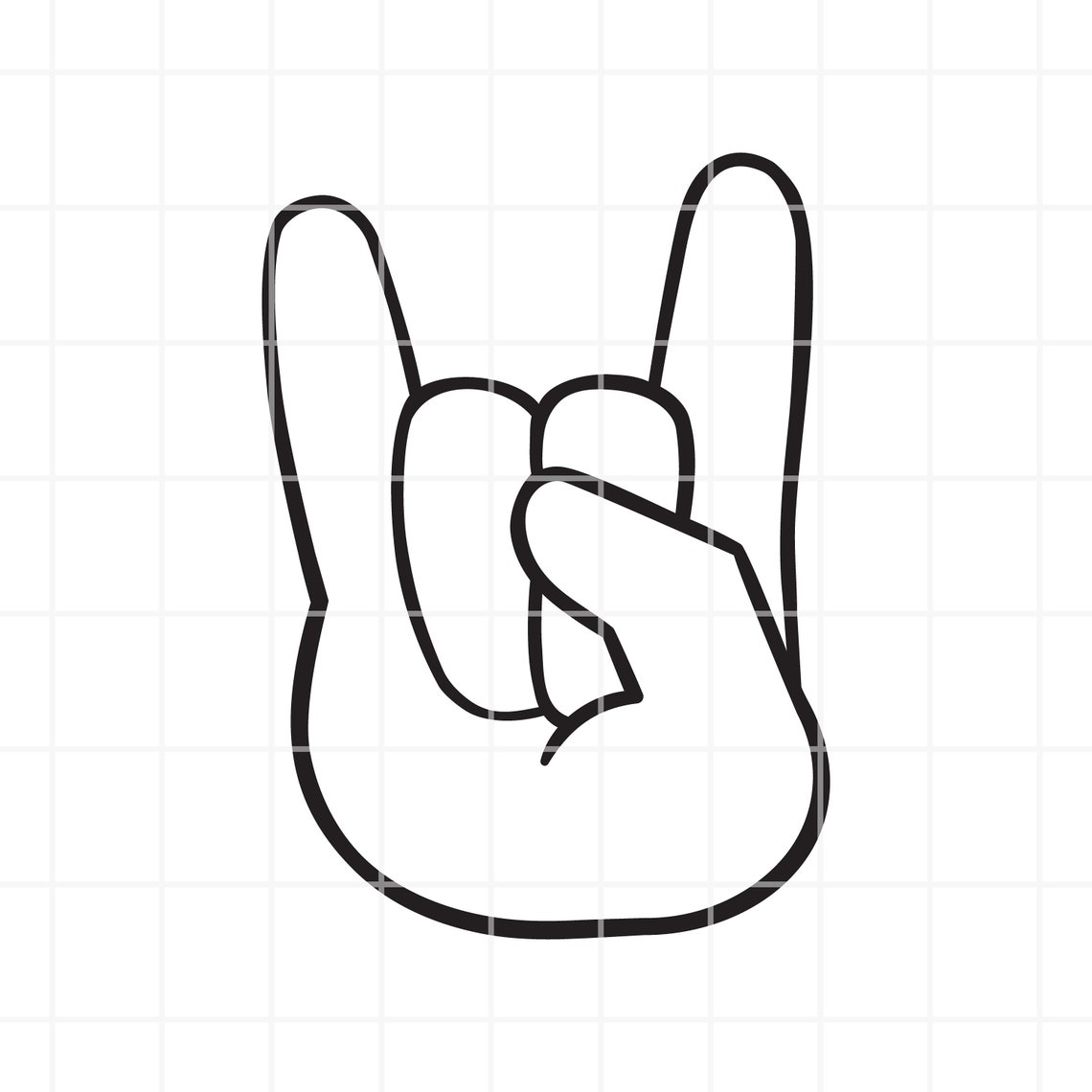 Rock Hand Svg. Rock Hand Png. Rock Hand Clipart. Rock on Hand Svg. Rock ...