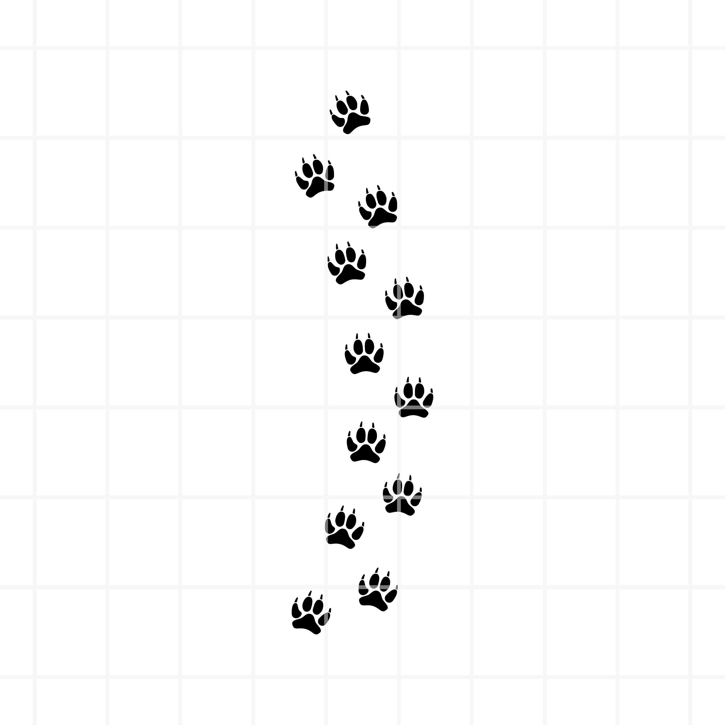 Wolf Paw Print SVG, PNG, Clipart (digital Download) - Etsy