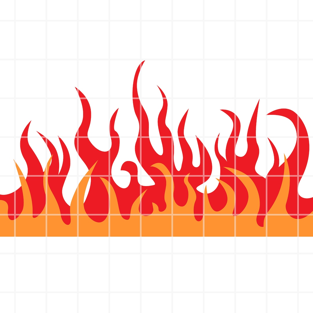 Flames SVG. Flames Png. Flames Cut File. Flames Clipart. Flame Svg ...