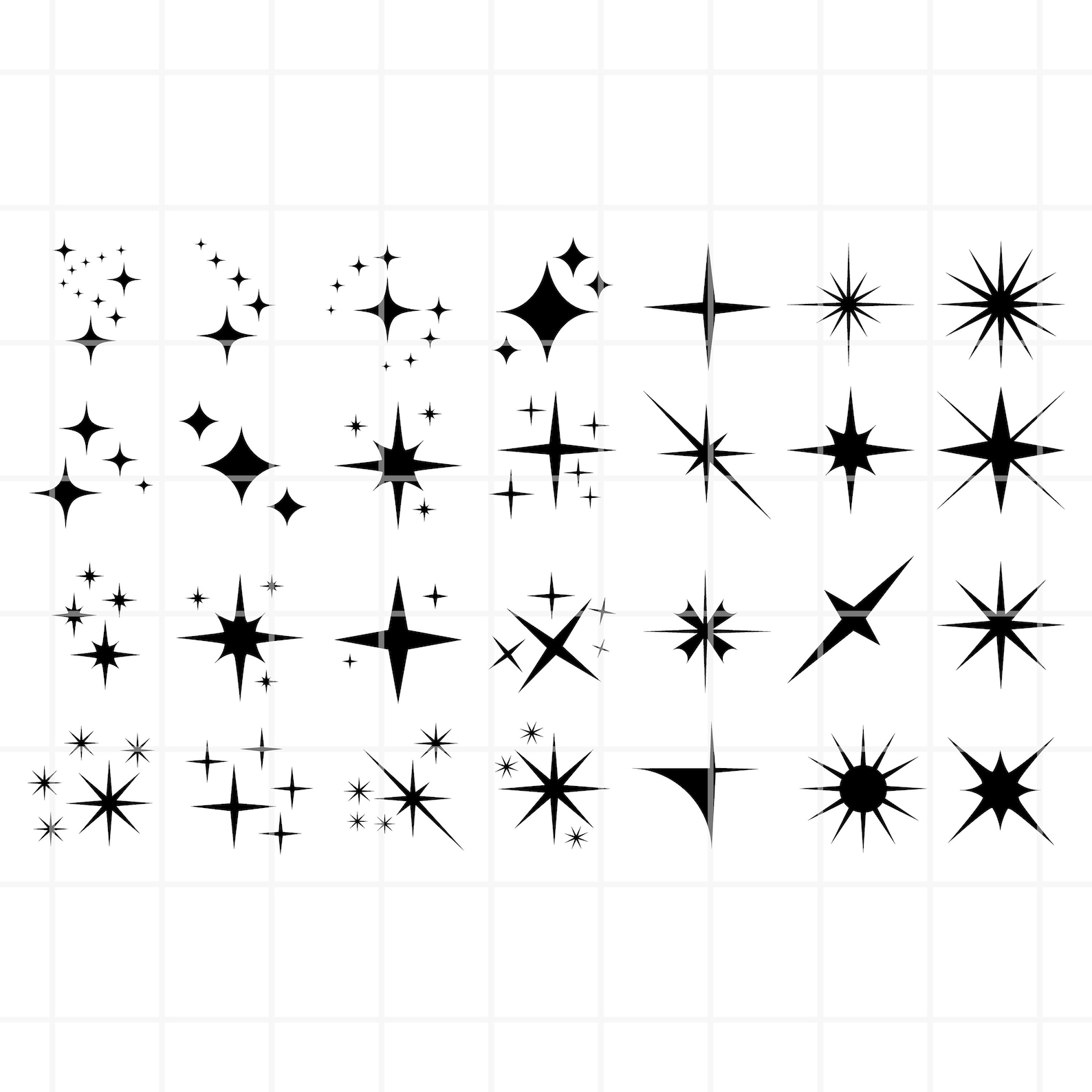 Sparkle Bundle Svg, Sparkle Svg, Sparkle Clipart, Sparkle Vector ...