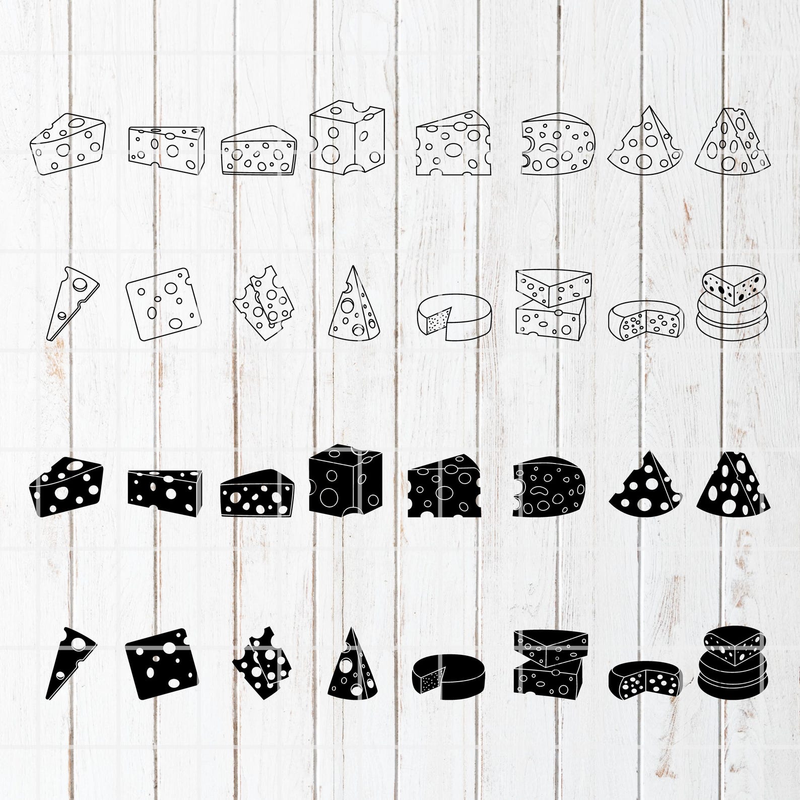Cheese SVG. Cheese Png. Cheese Clipart. Cheese Cut File. Cheese Cutting ...