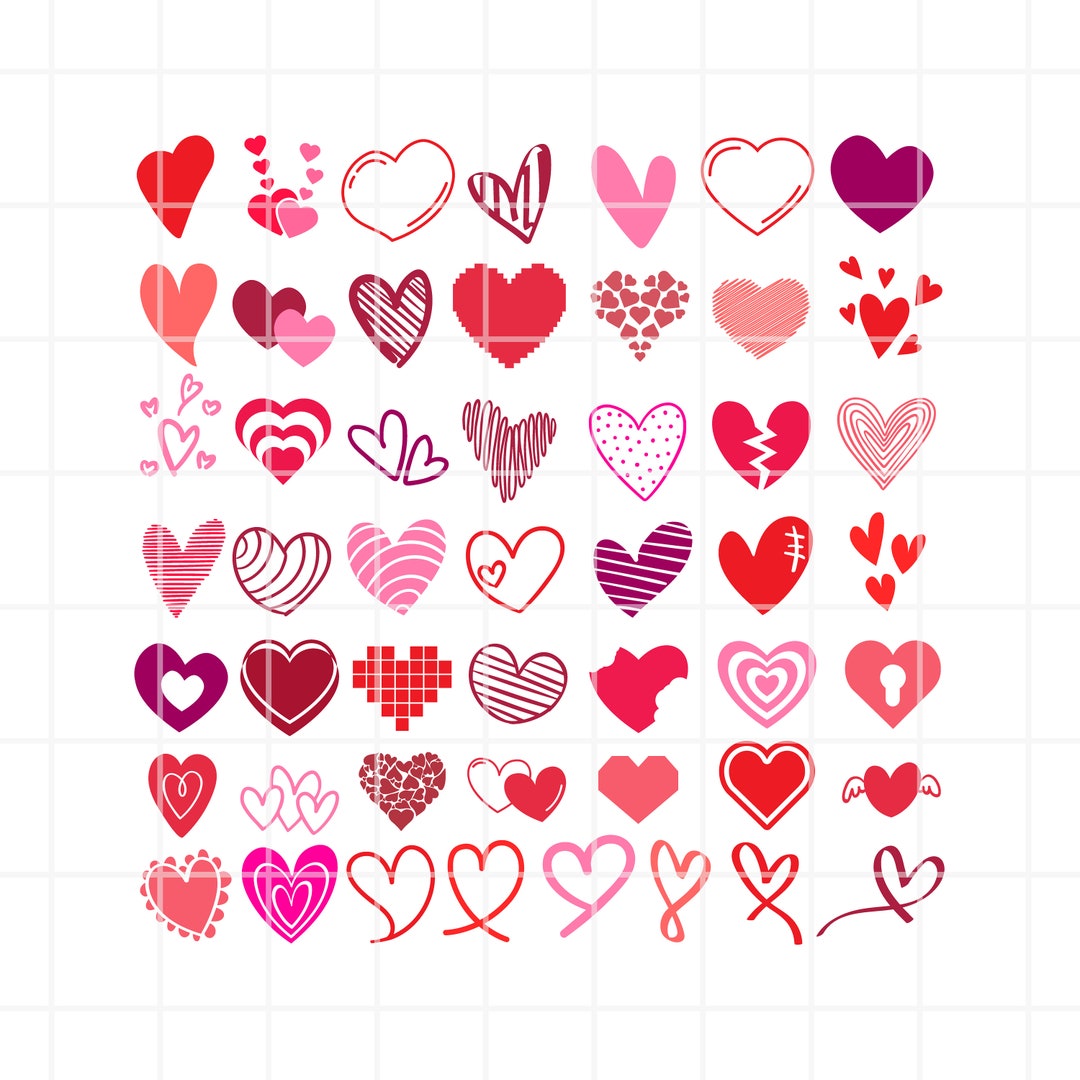 Heart SVG. Heart Png. Heart Cut File. Heart Clipart. Valentine's Day ...