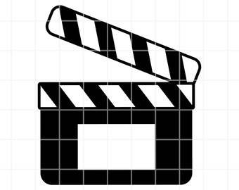 Clapperboard Svg Clapper Svg Cinema Svg Clapperboard - Etsy