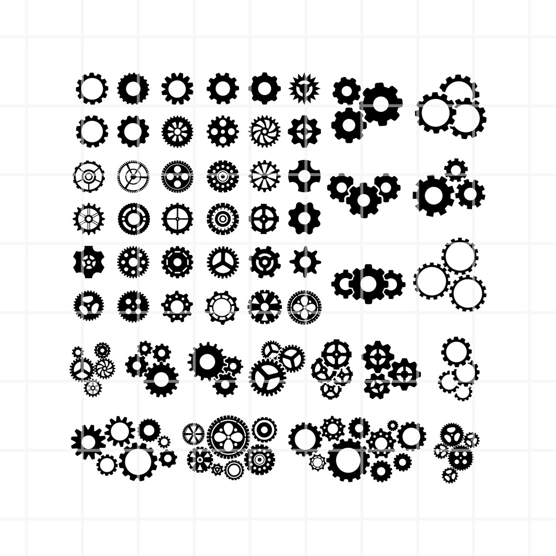 Gears SVG. Gears Png. Gears Cut File. Gears Clipart. Gears - Etsy