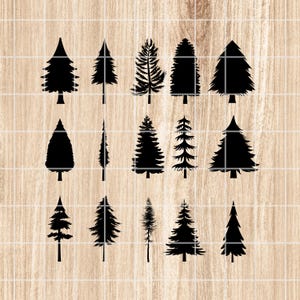 Pine Tree SVG Clipart Bundle (digital Download) - Etsy Canada