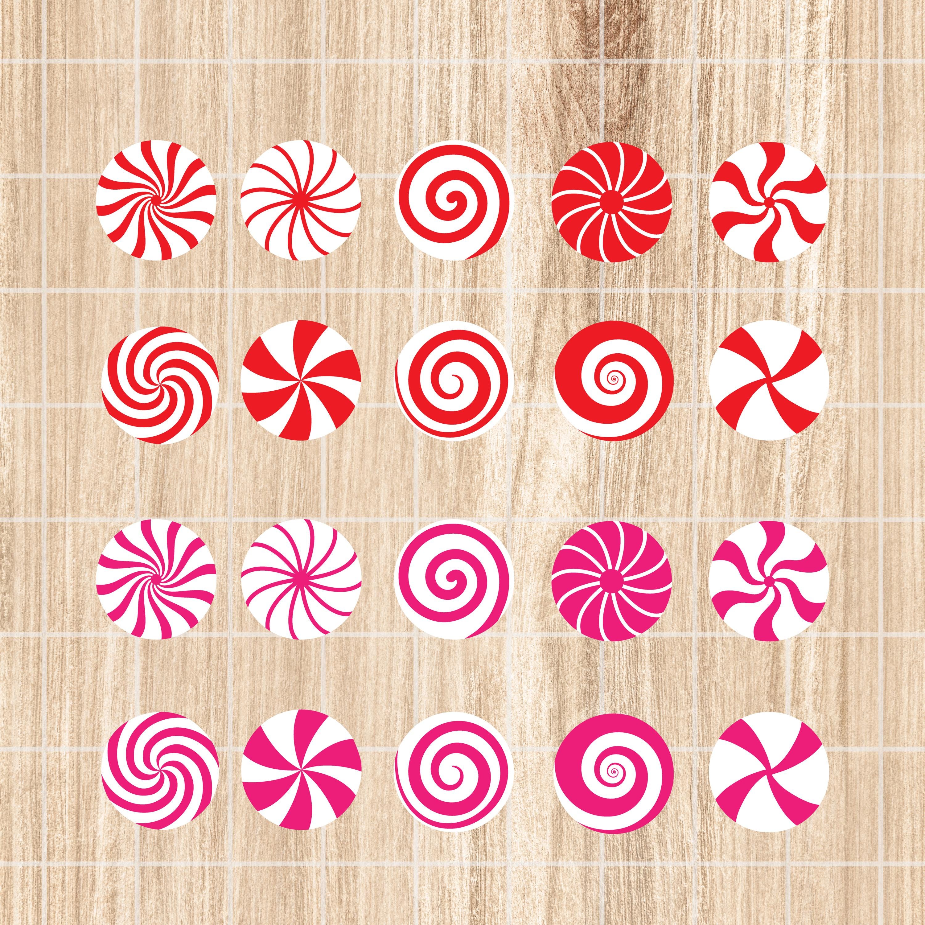 Peppermint Candy SVG, PNG, AI. Red Peppermint Clipart. Peppermint Swirl ...