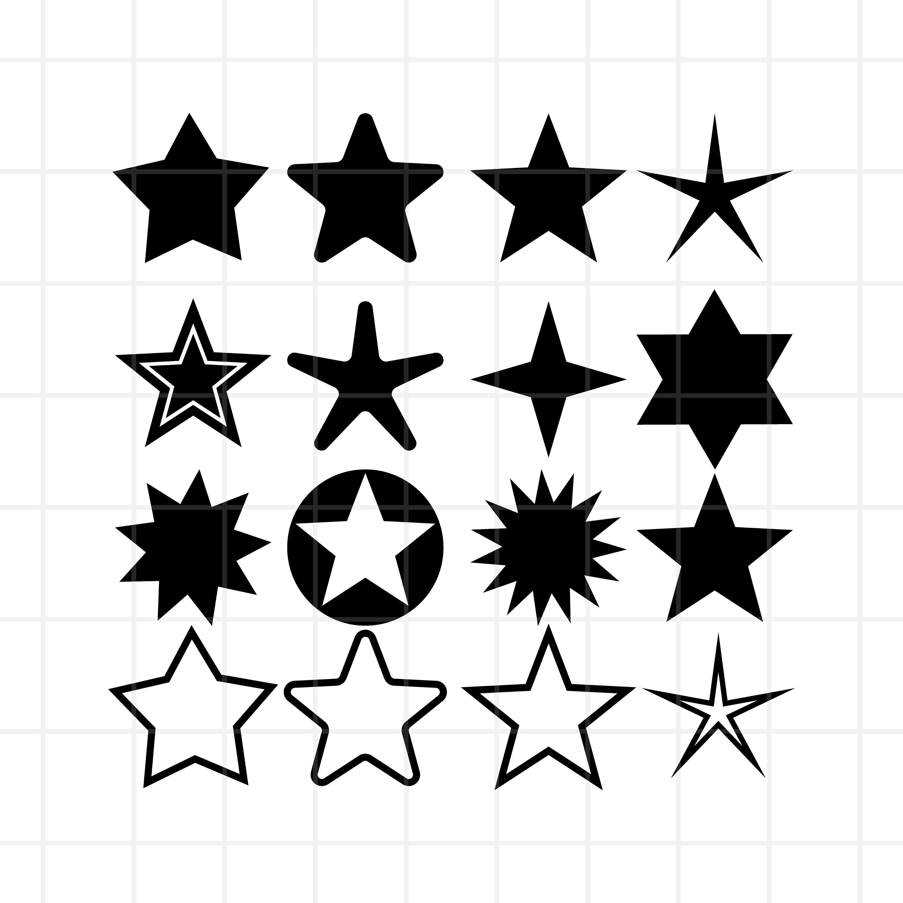 Stars SVG Bundle. Star Svg. Star Clipart. Stars SVG. Star Digital ...