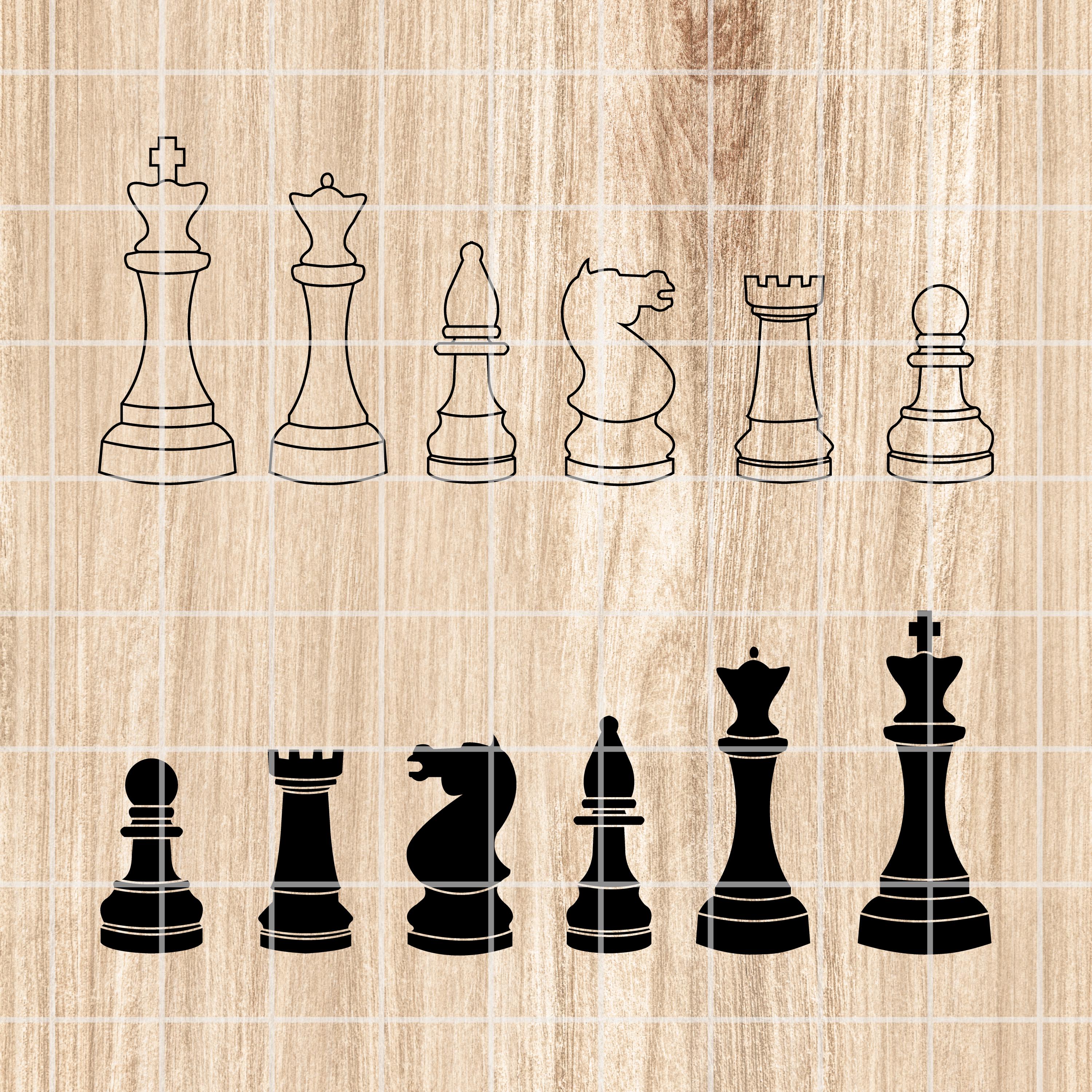 Chess Pieces SVG. Chess Svg. Chess Png. Chess Pieces Clipart. Chess ...
