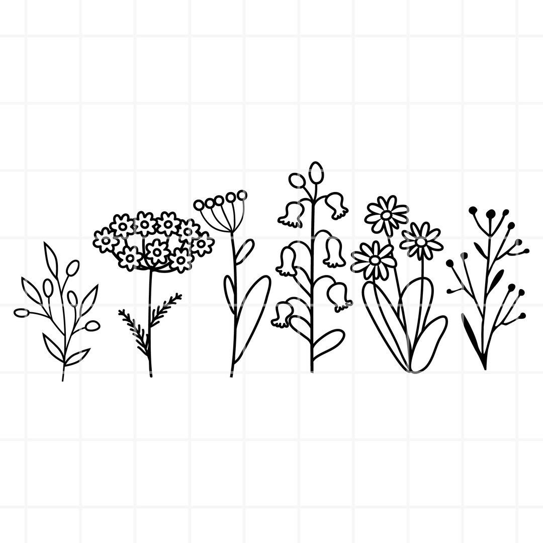 Wild Flower SVG. Wild Flower Png. Wild Flower Cut File. Wild Flower ...