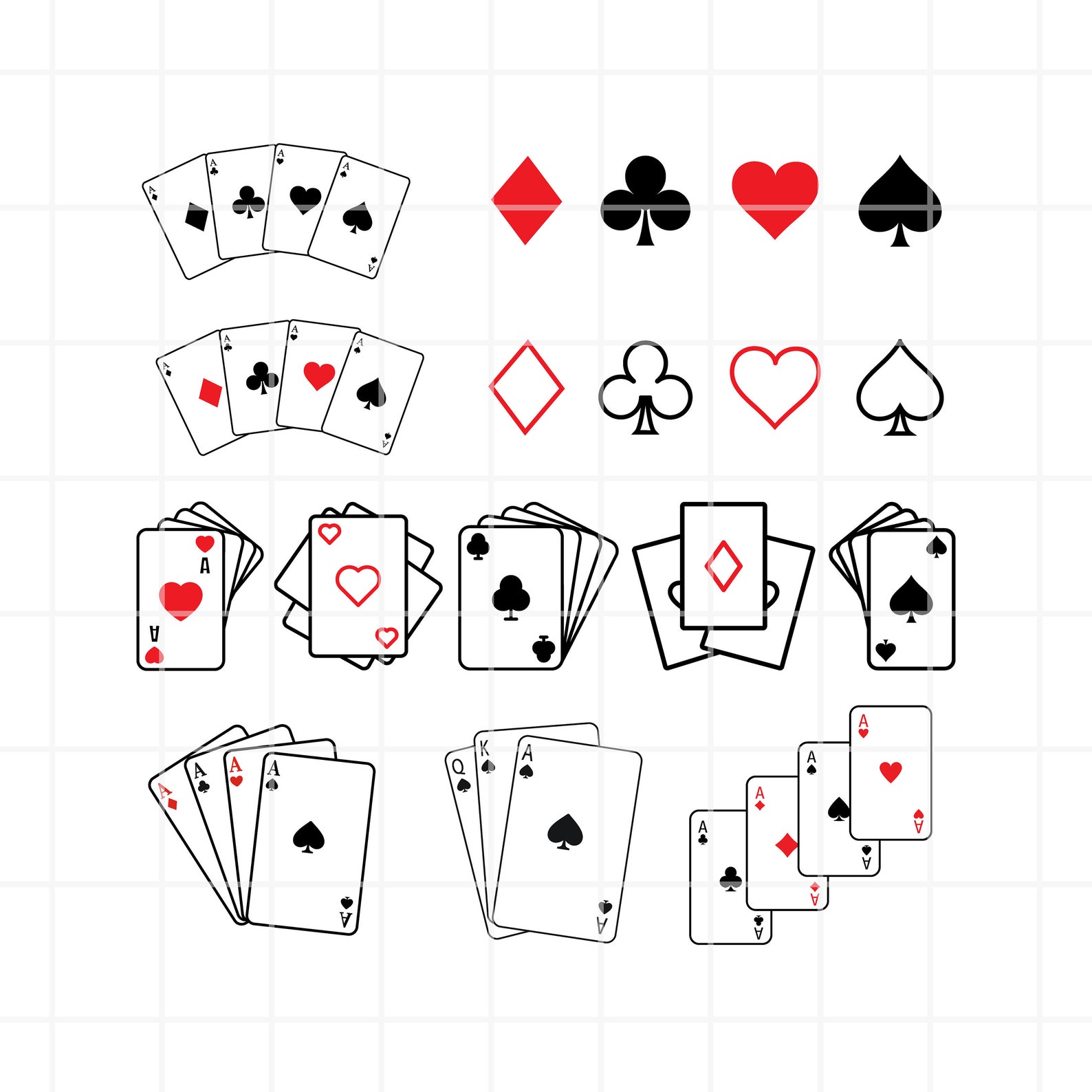 Playing Cards Svg. Poker Svg. Playing Cards Png. Poker Png. Playing ...