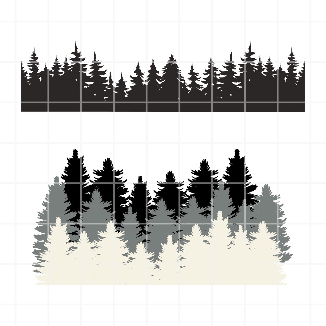 Forest SVG. Forest Cut File. Forest Clipart. Forest Cutting Set. Nature ...
