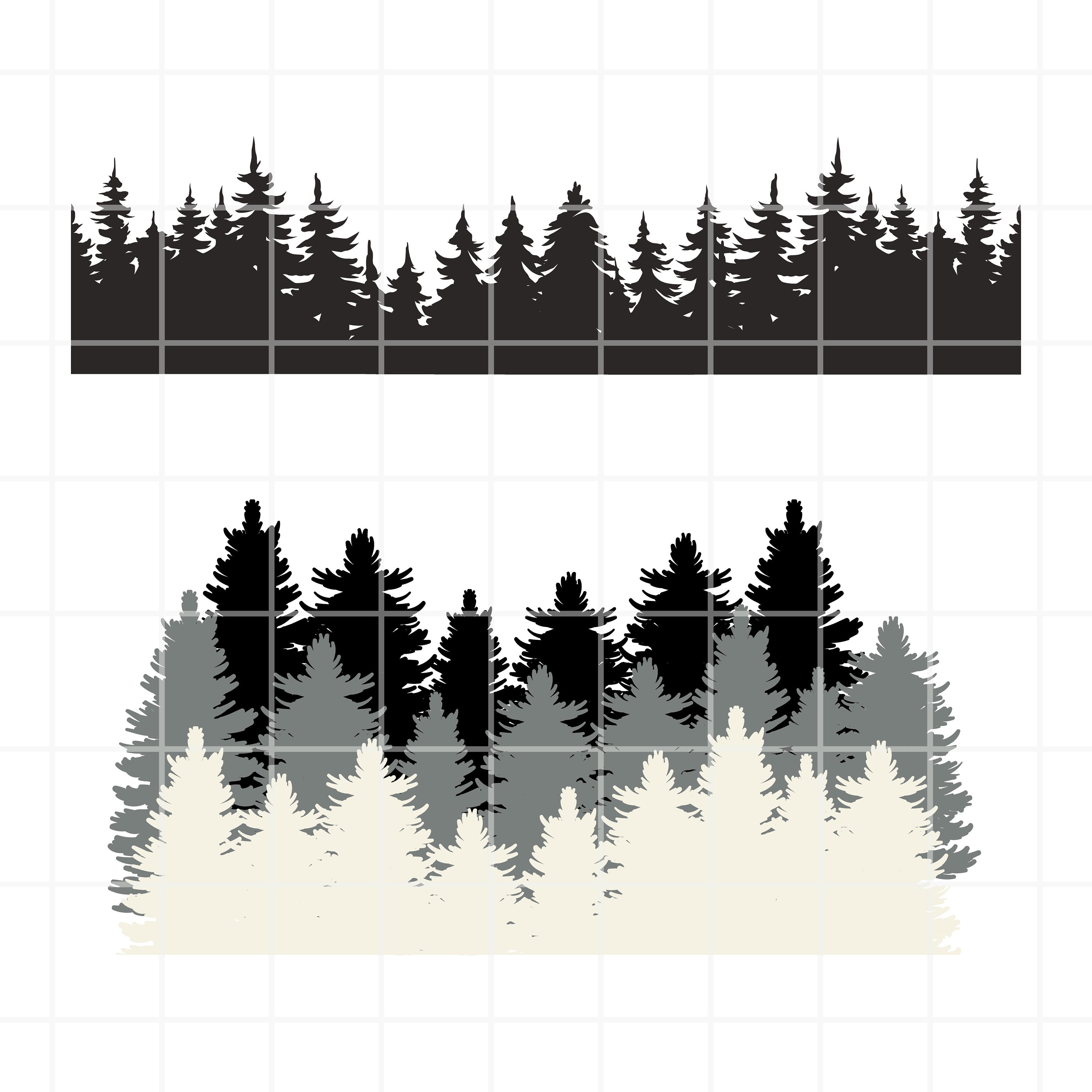Forest SVG. Forest Cut File. Forest Clipart. Forest Cutting Set. Nature ...