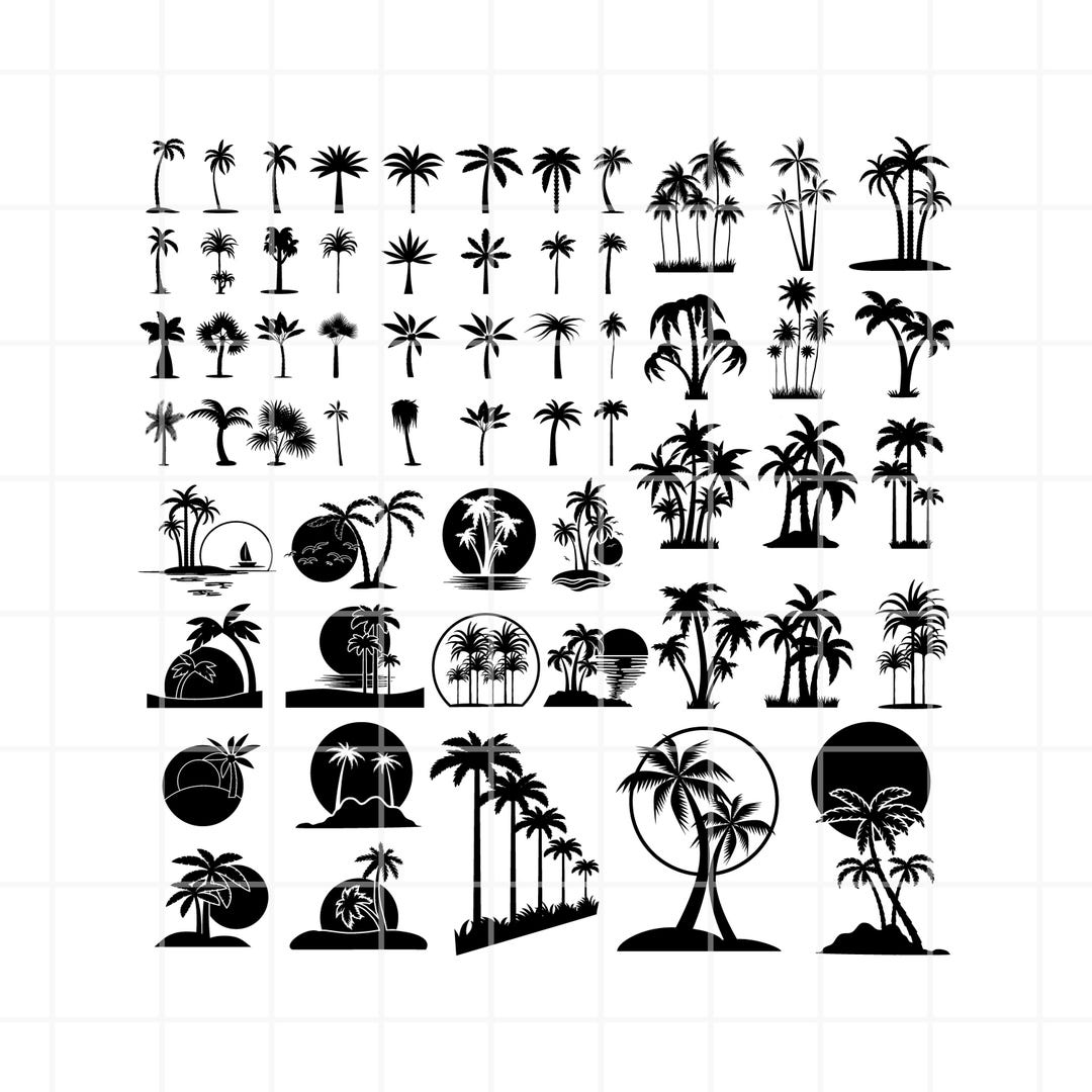 Palm Tree Svg. Palm Tree Png. Palm Tree Cut File. Palm Tree Clipart ...