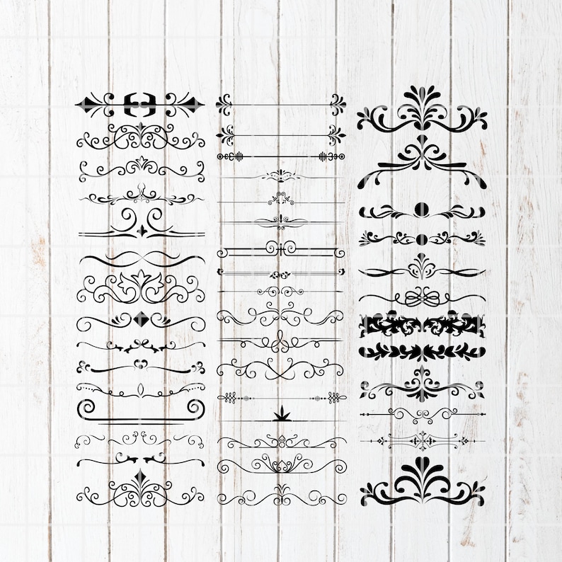 Ornate Borders SVG. Ornate Borders Png. Ornate Borders Cut File. Ornate ...