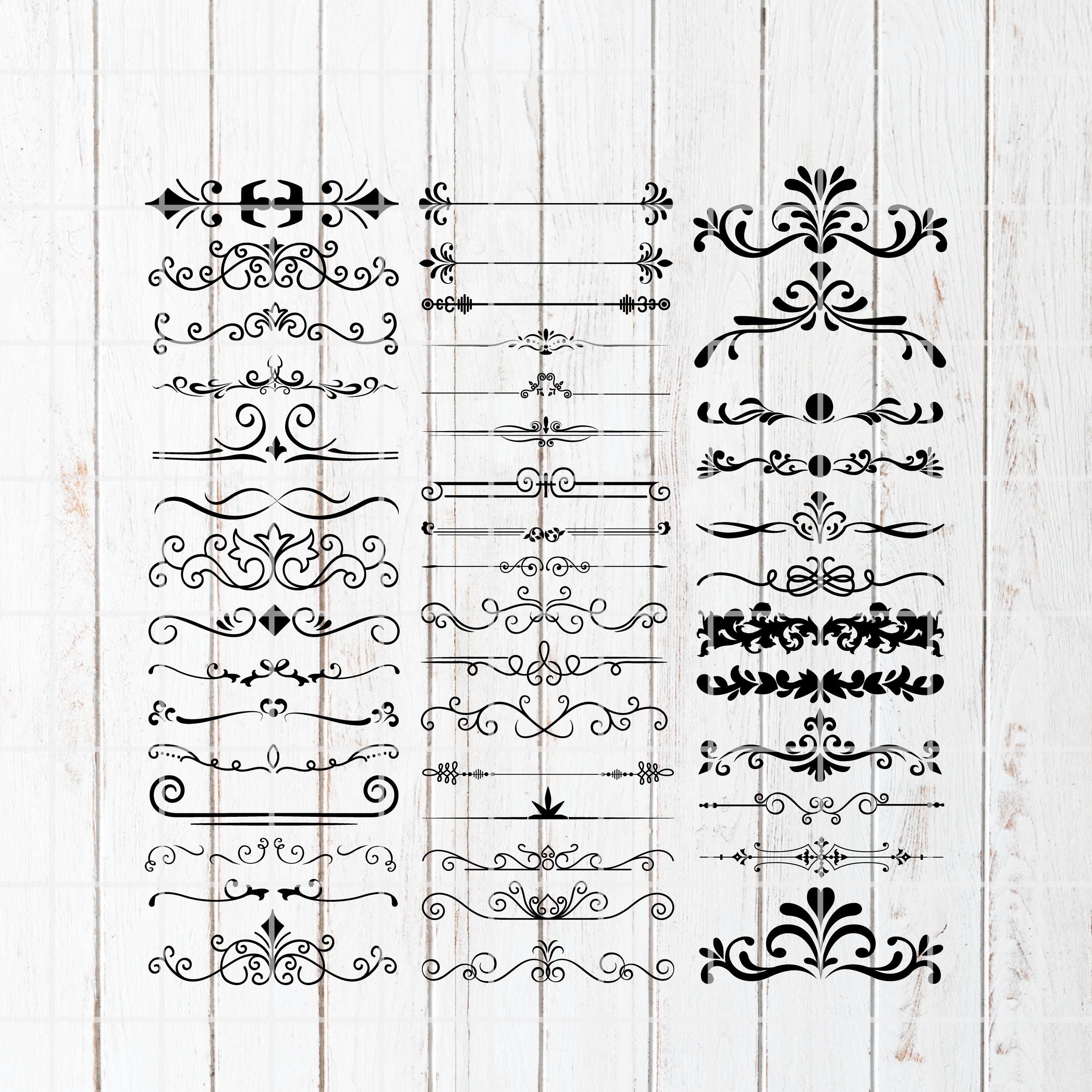 Ornate Borders SVG. Ornate Borders Png. Ornate Borders Cut File. Ornate ...