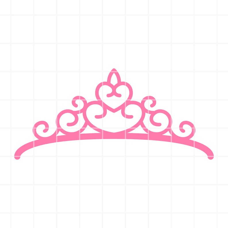 Pink Princess Tiara (svg, Png, Eps, Ai) (digital Download) - Etsy