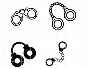 Handcuff SVG. Handcuff Png. Handcuff Clipart. Handcuff Cut - Etsy