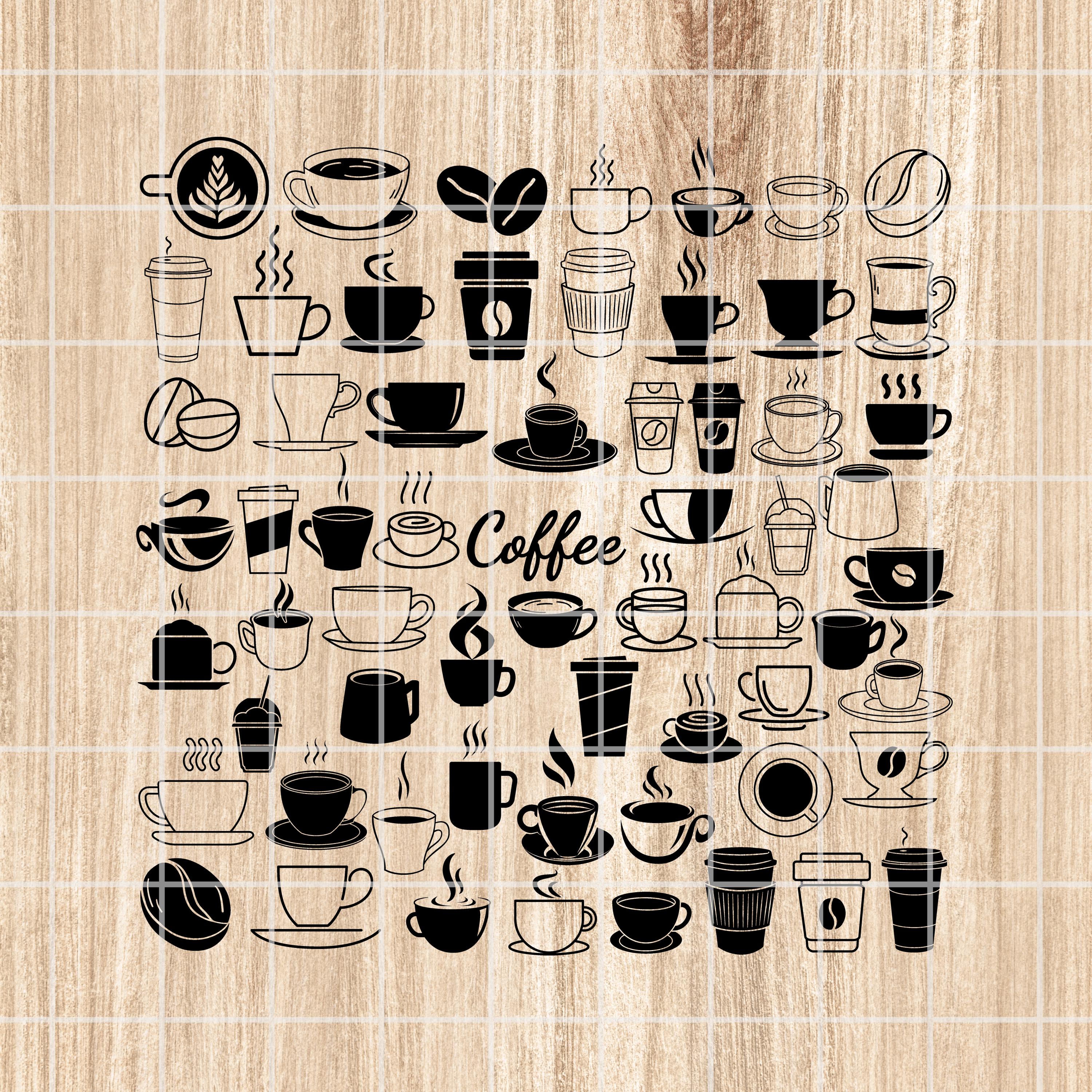 Coffee & Tea SVG Clipart Bundle (digital Download) - Etsy UK