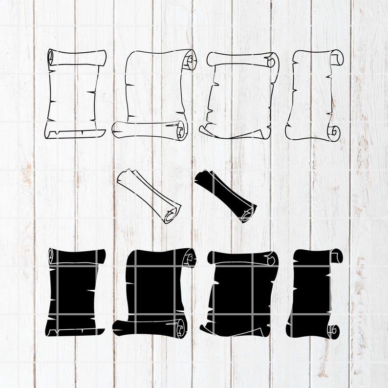 Scroll Paper SVG. Parchment Svg. Scroll Paper Png. Parchment Png ...