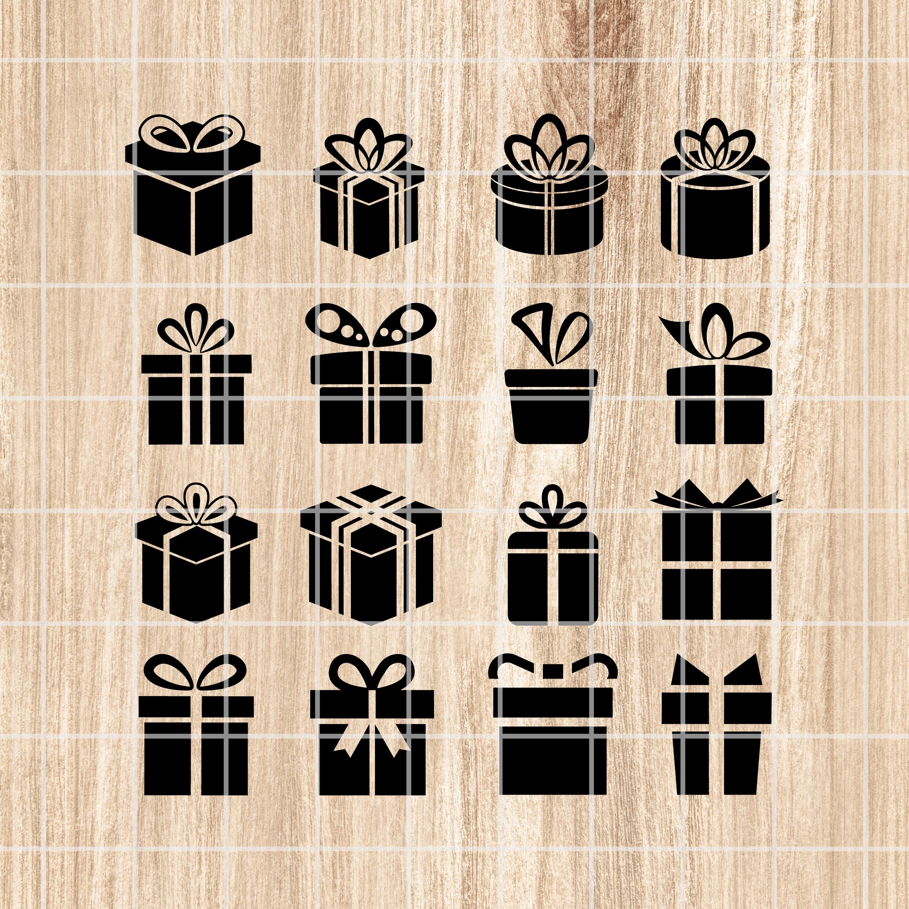 Gift Box SVG Bundle, Present Clipart (digital Download) - Etsy