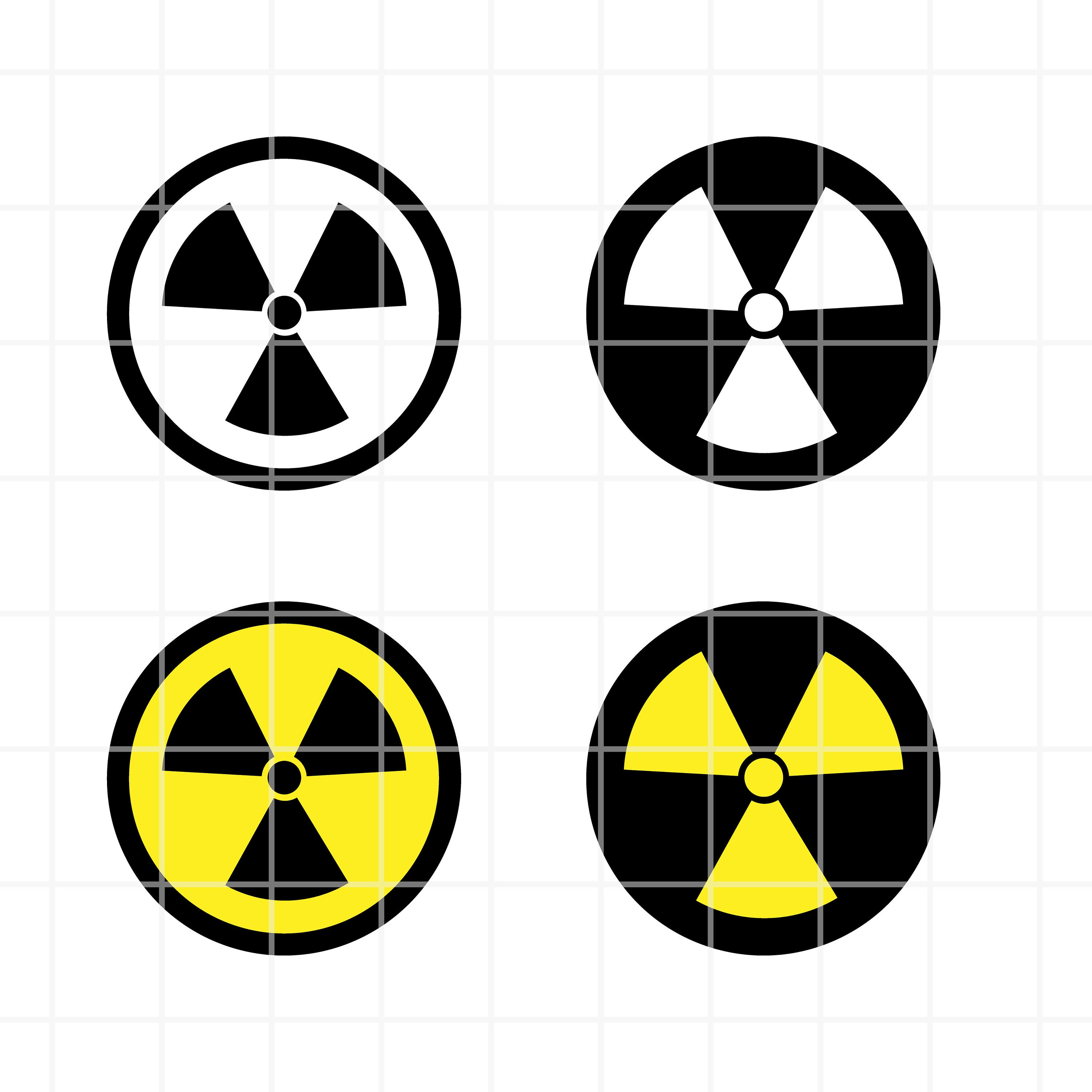 Cartoon Radiation Symbol