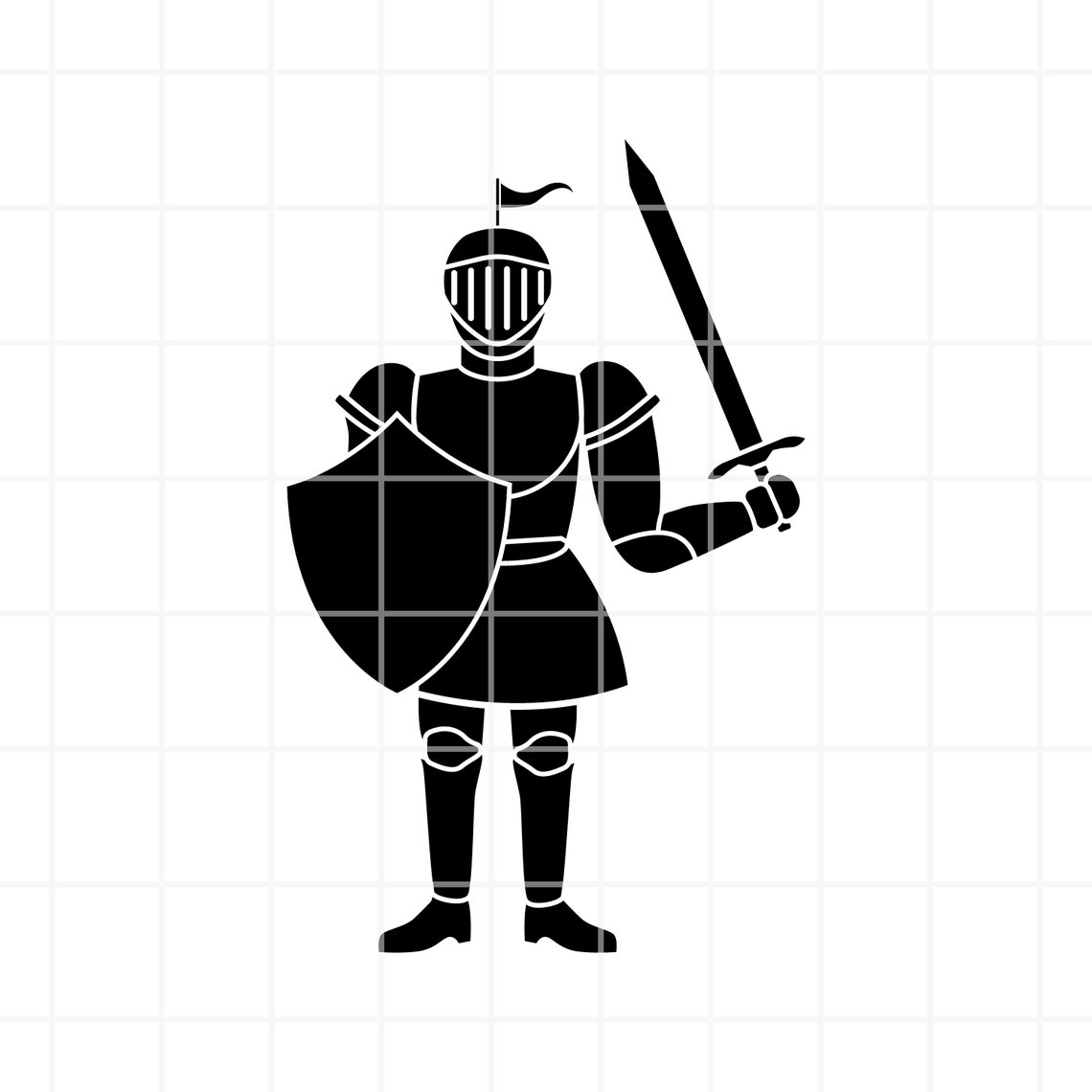 Cartoon Knight SVG. Knight Clipart. Knight Cut File. Suit of Armor Svg ...