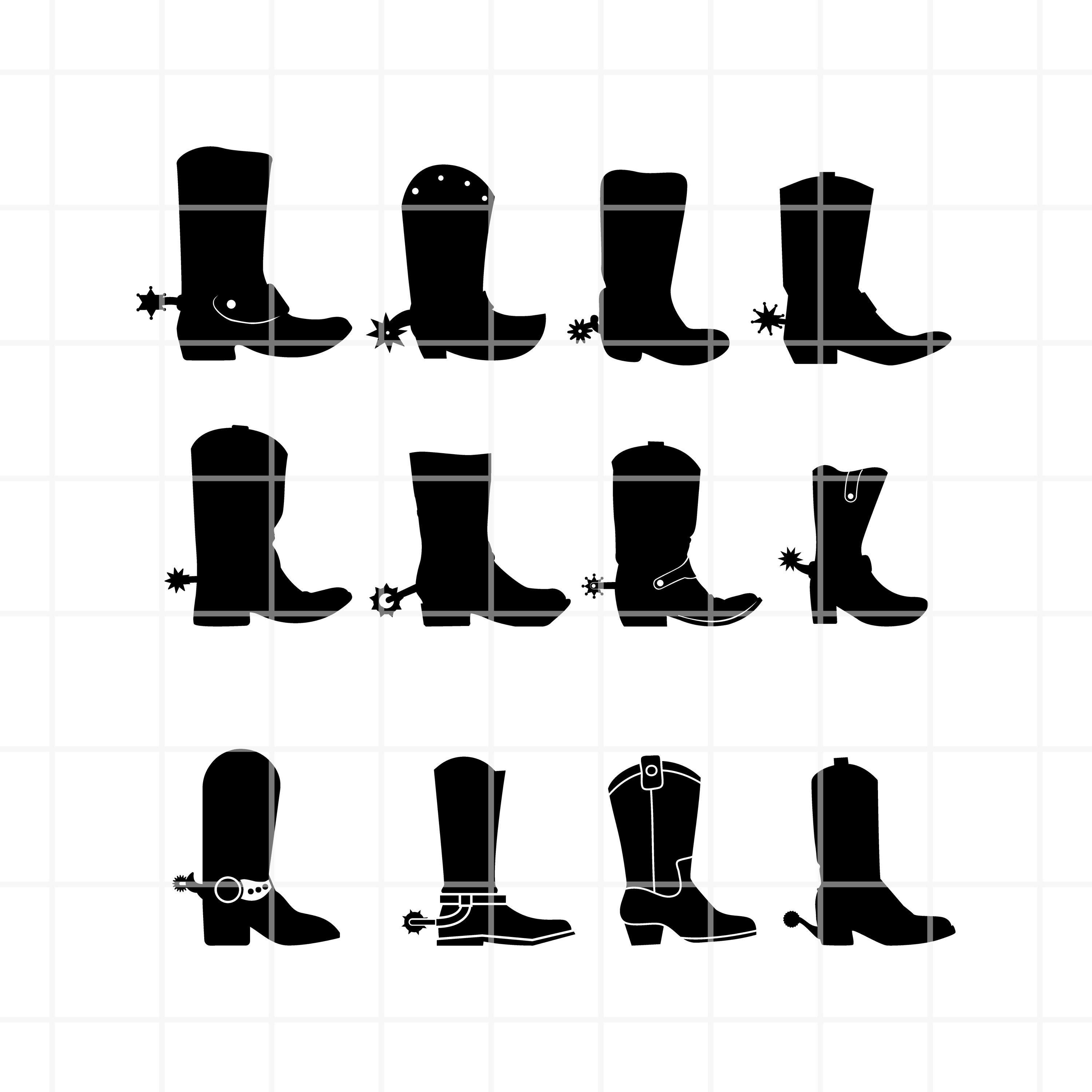 Cowboy Boot SVG. Cowboy Boot Png. Cowboy Boot Cut File. Cowboy Boot ...
