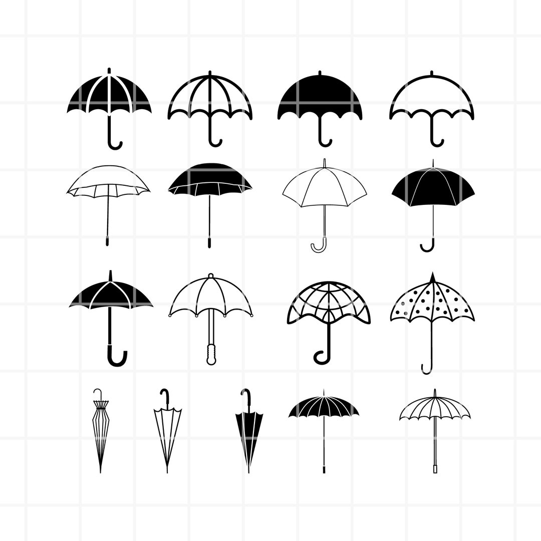 Umbrella Svg. Umbrella Png. Umbrella Bundle. Umbrella Clipart. Umbrella ...