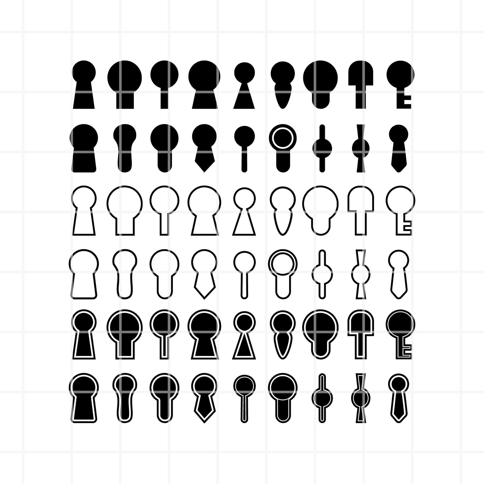 Keyhole SVG. Keyhole Png. Keyhole Cut File. Keyhole Clipart. Keyhole ...
