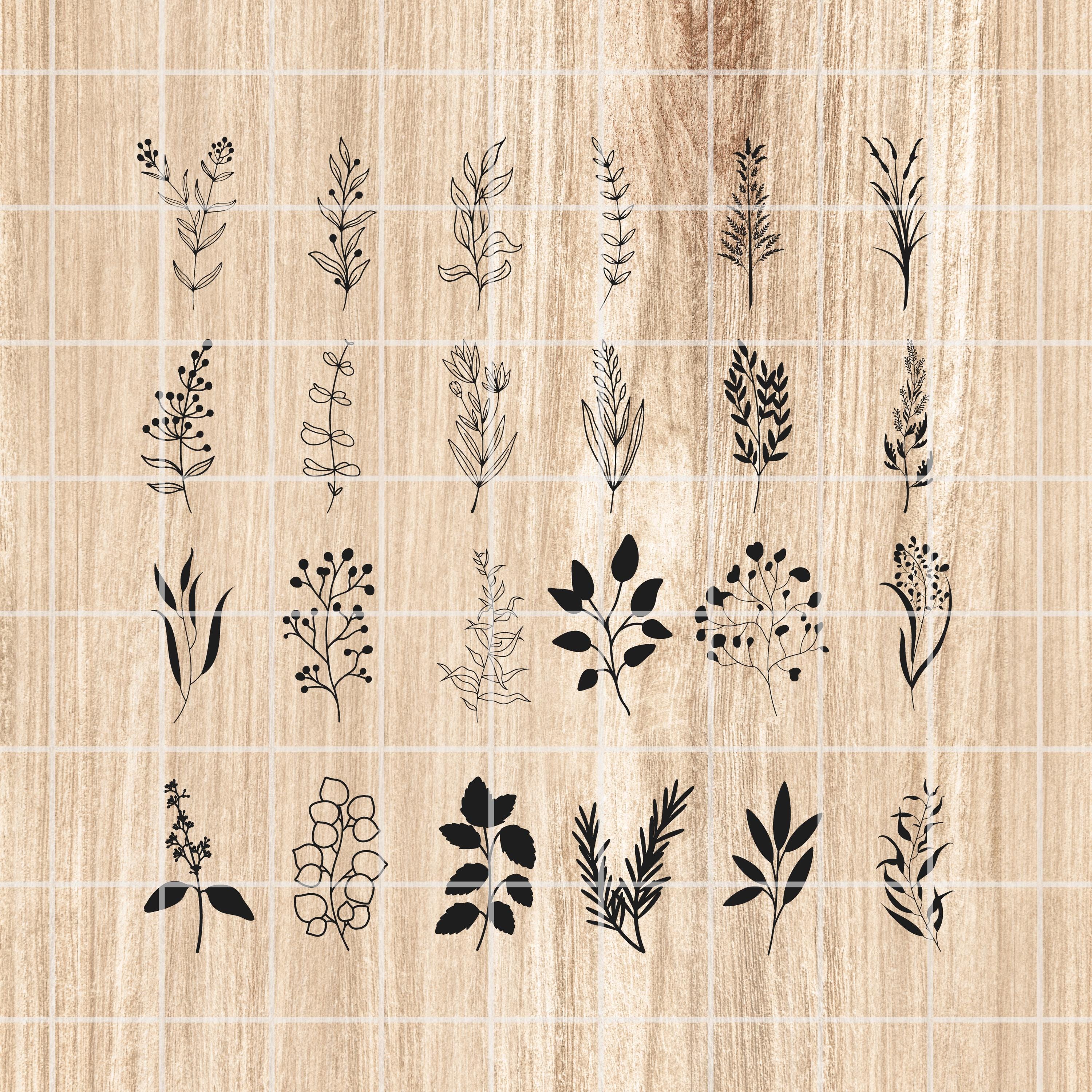Herb & Grass Clipart SVG, PNG, JPG Cutting Files (digital Download) - Etsy