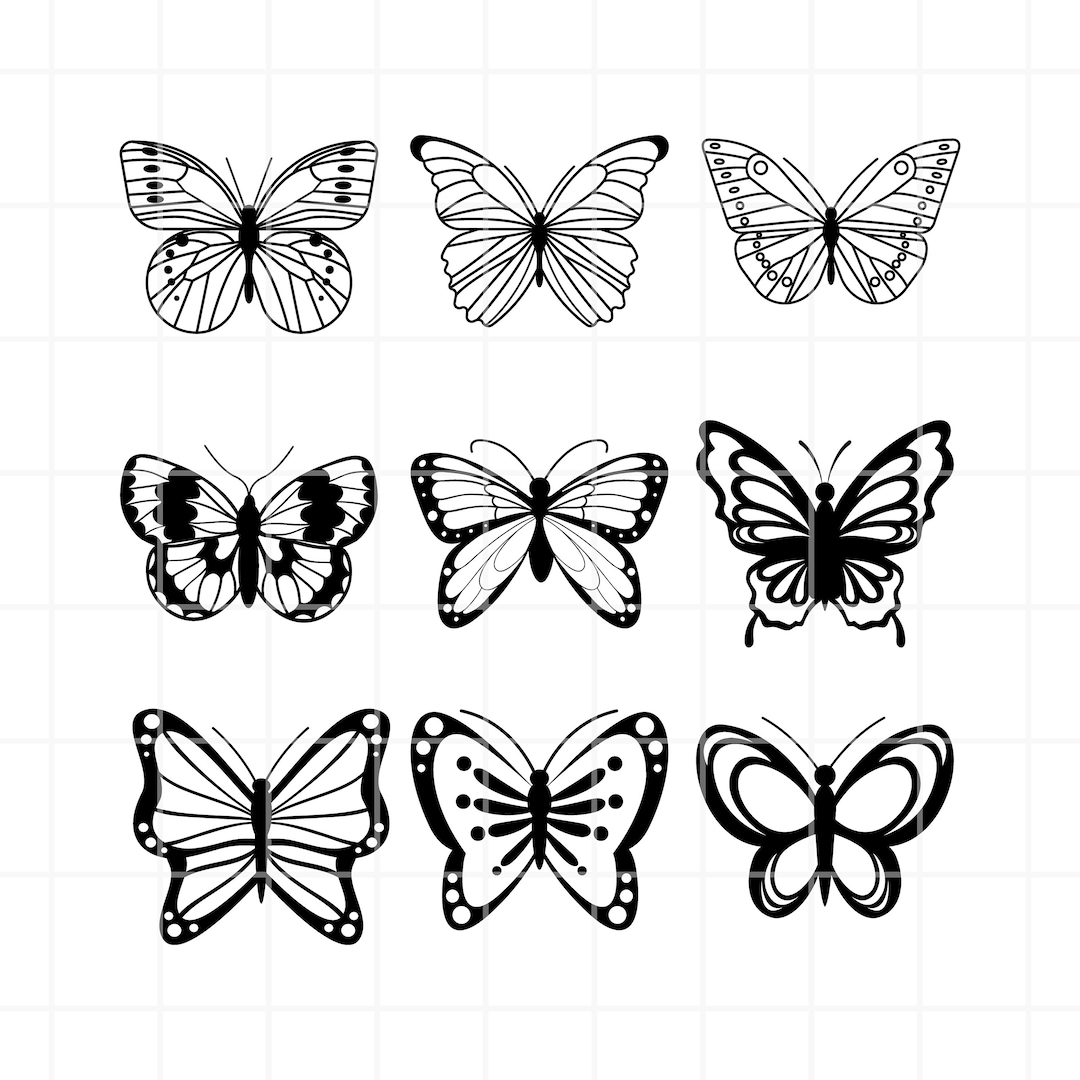 Butterfly SVG Bundle, Clipart Vector Graphics (digital Download) - Etsy
