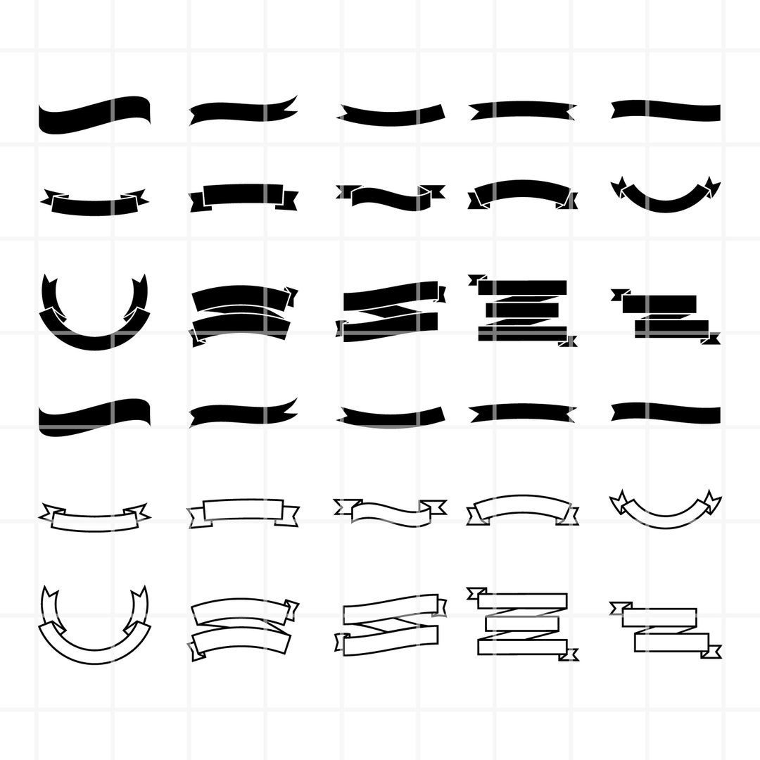 Banner Svg. Ribbon Svg. Label Svg. Banners, Scroll Clipart, Silhouette ...