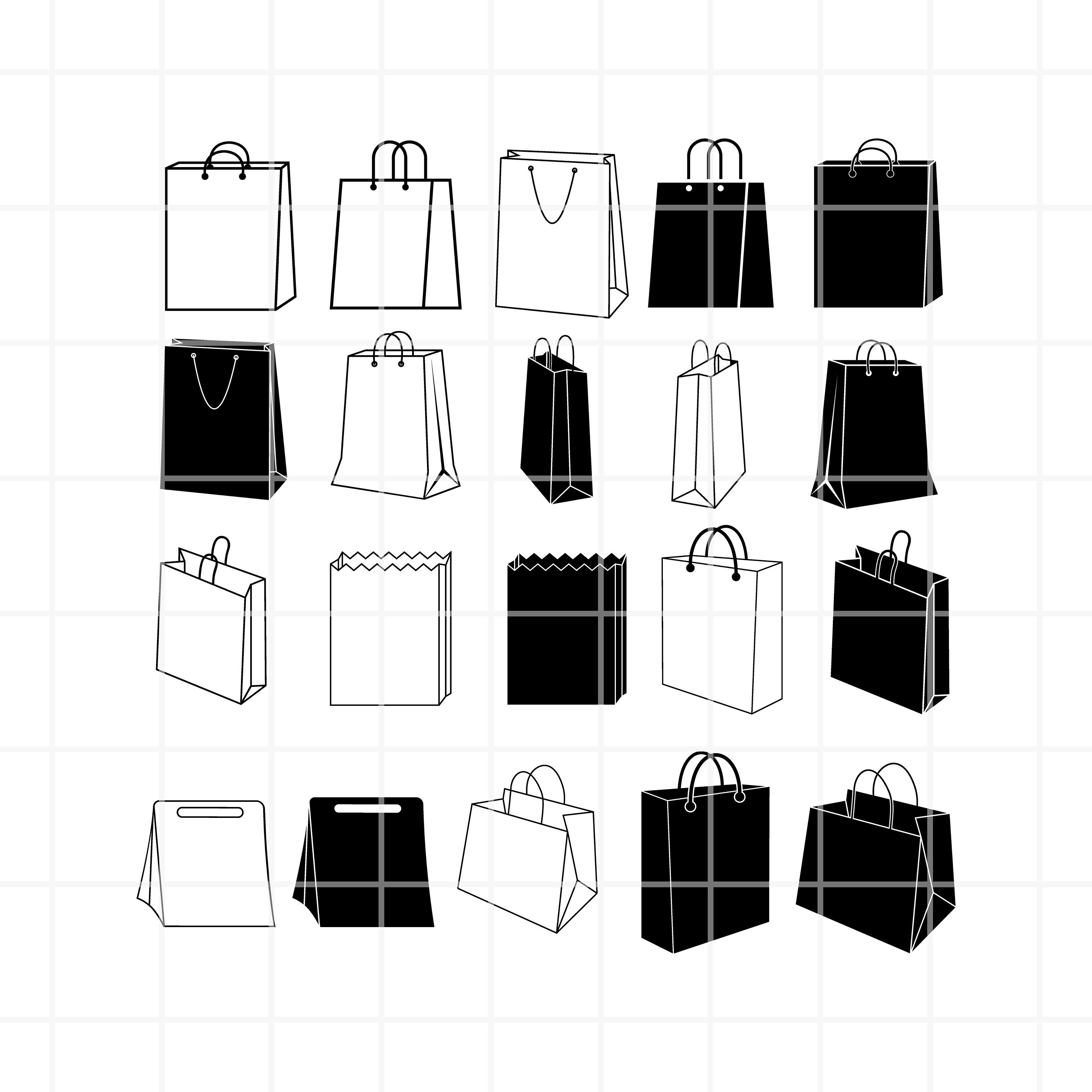 Paper Bag SVG. Paper Bag Png. Paper Bag Clipart. Paper Bagcut File ...