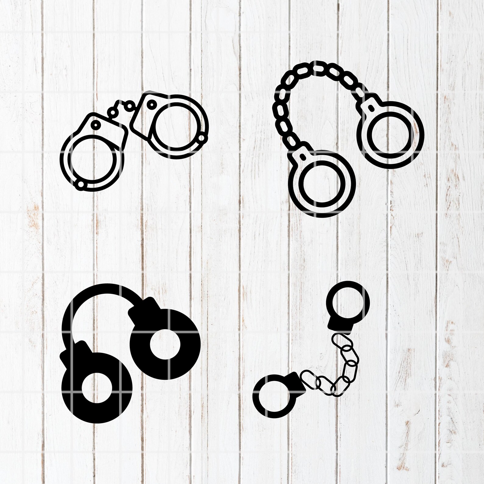 Handcuff SVG. Handcuff Png. Handcuff Clipart. Handcuff Cut File ...