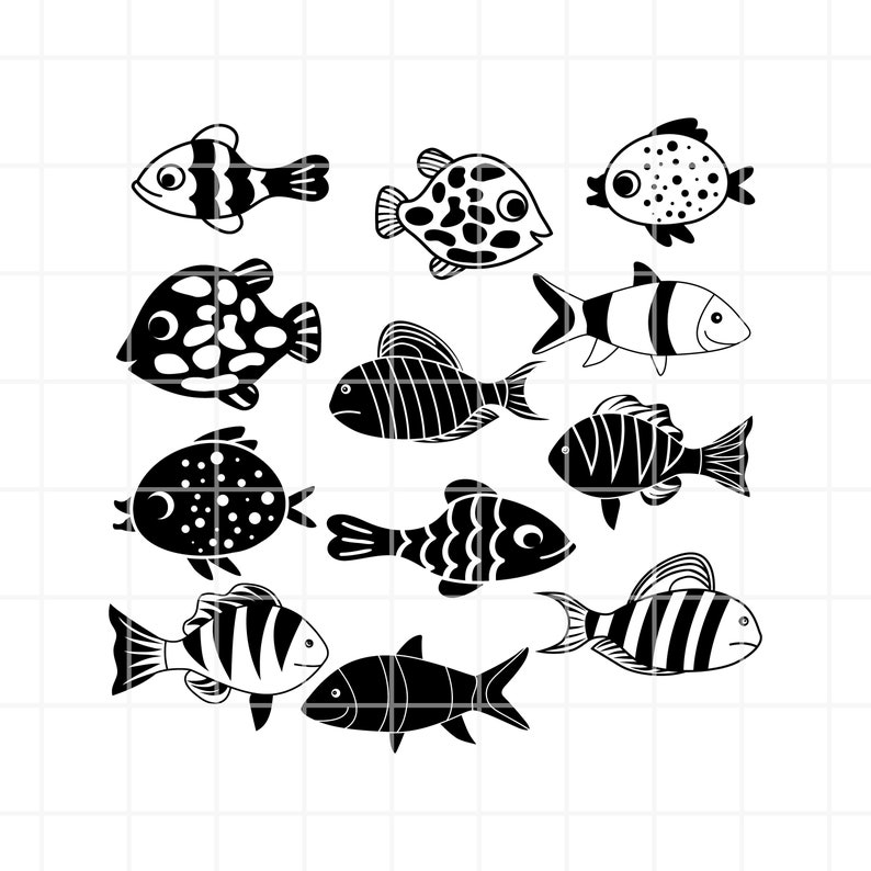 Fish SVG. Fish Png. Fish Cut File. Fish Clipart. Fish Cricut. Cute Fish ...