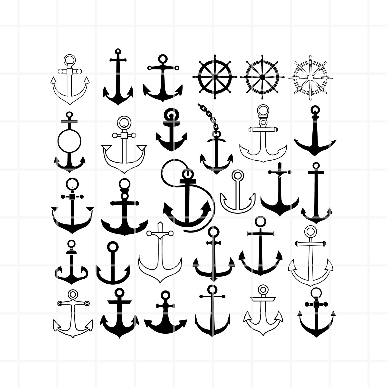 Anchor Svg. Anchor Png. Anchor Clipart. Anchor Cut File. Anchor Cutting ...