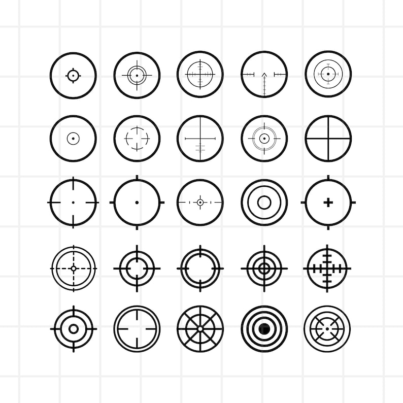 Aim SVG. Target Svg. Aim Cut File. Aim Cutting Set. Aim Clipart. Aim ...