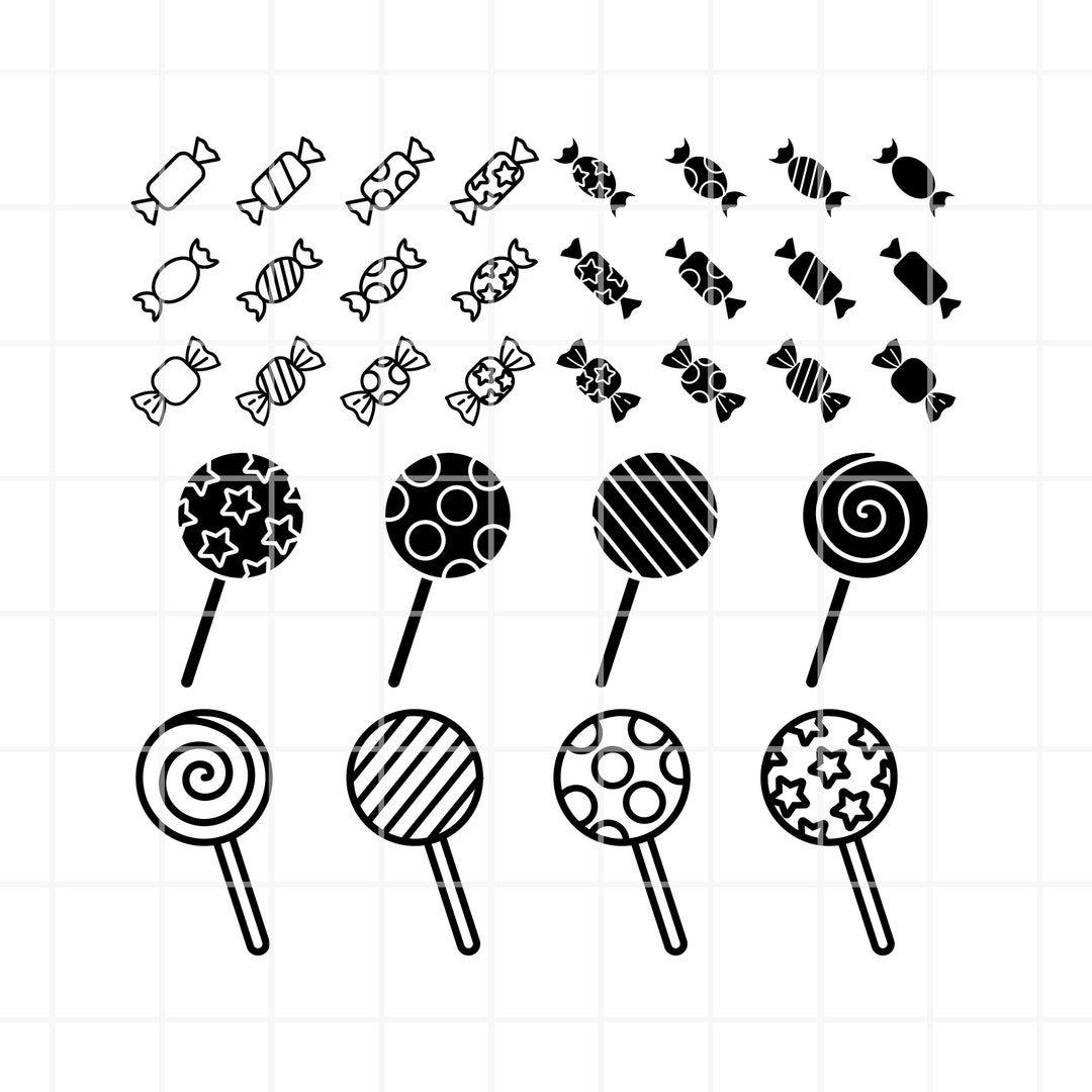 Candy SVG. Candy Cutting Files for Cricut and Silhouette. Candy Png ...
