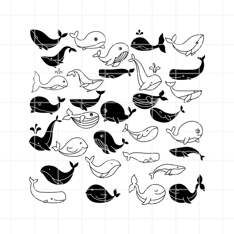 Wal SVG. Baby Wal svg. Wal als png. Baby Wal svg. Wal Clipart. Baby Wal ...