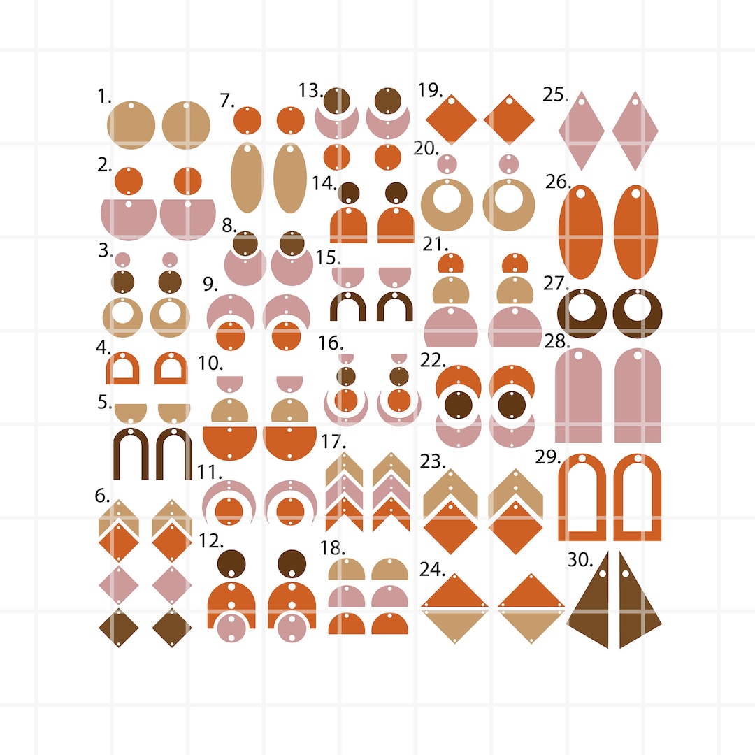 Boho Earring SVG. Boho Earring Png. Boho Earring Cut File. Boho Earring ...